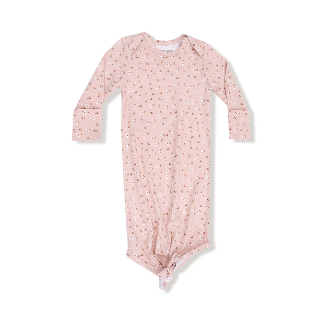 Angel Dear Knotted Gown - Carrie Floral Pink – Momease Baby Boutique
